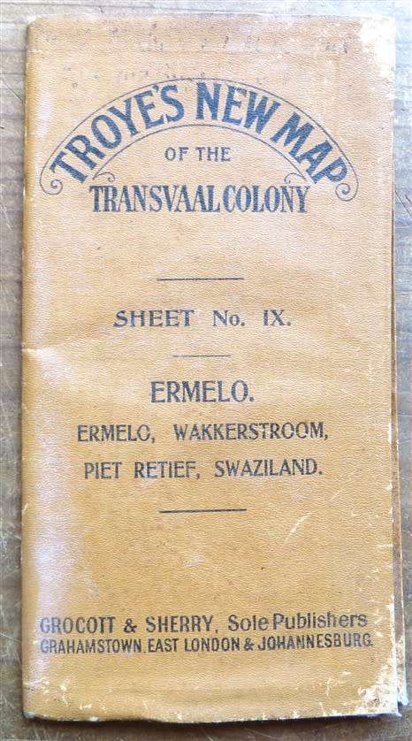 Maps - Troye`s Pre Union Transvaal Rail Map No.9 - Large foldout to ...