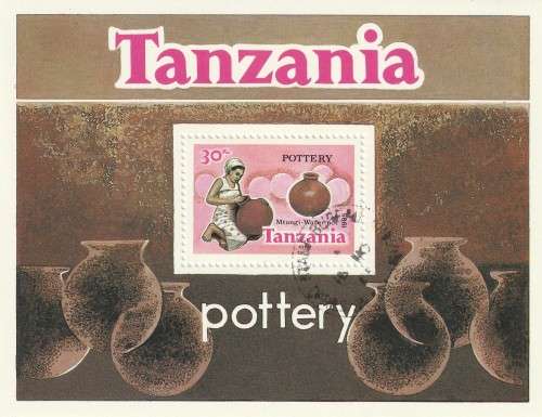 Tanzania - Tanzania - 1985 - Souvenir Sheet - Pottery for sale in ...