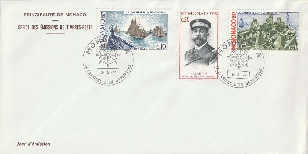 Monaco - Monaco - 1977 - The Career of a Sailor by Prince Albert I (Set ...