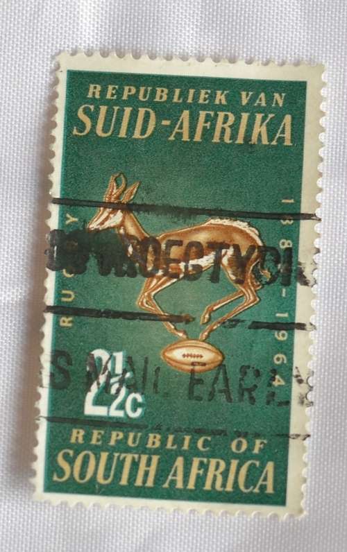 Republic of South Africa - Republiek van Suid-Afrika Rugby 2 1/2c was ...