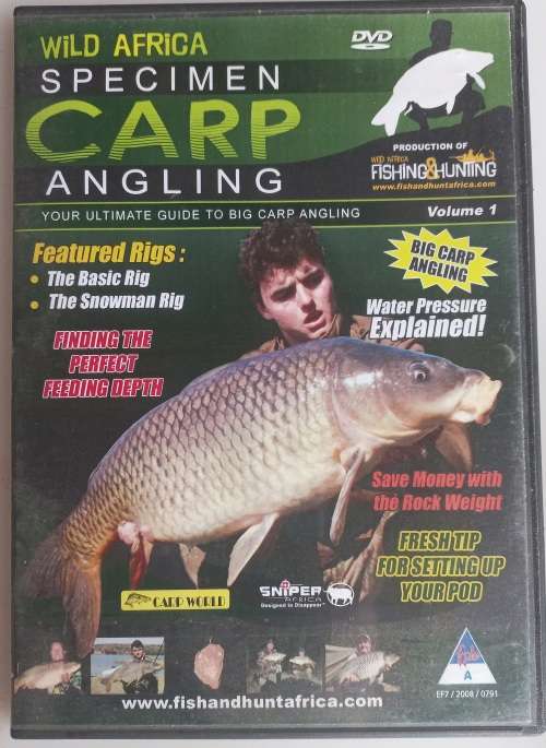Movies - Wild Africa specimen carp angling volume 1 dvd was listed for R25.00 on 28 Mar at 08:16 ...
