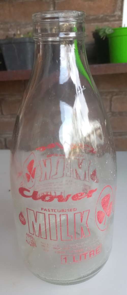 Bottles - Vintage 1 litre Clover milk bottle was listed for 80.00 on 2 ...