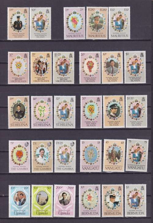 Colonial Britain - LARGE COMMONWEALTH COLLECTION - 1981 Royal Wedding ...