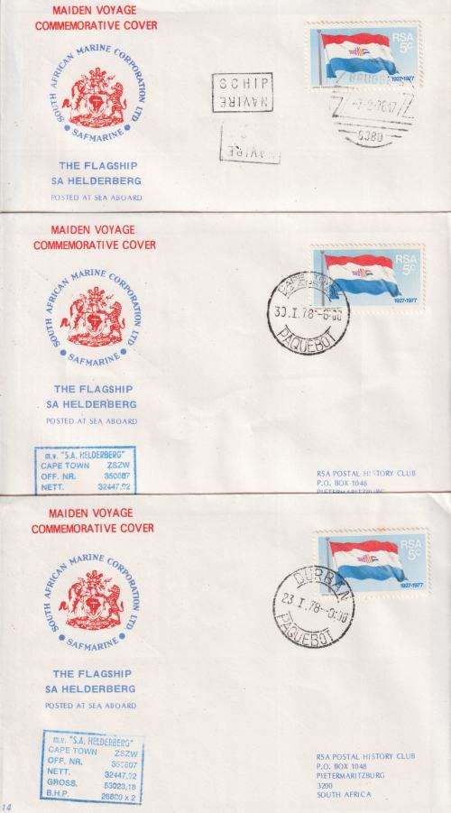 Maritime - 7 SHIP COVERS- PAQUEBOT/FIRST & LAST VOYAGE ETC - OCEAN MAIL ...