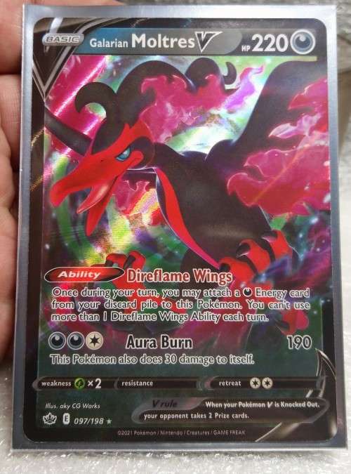 Trading Cards - POKEMON TRADING CARDS - TCG - Galarian Moltres V - 97/ ...