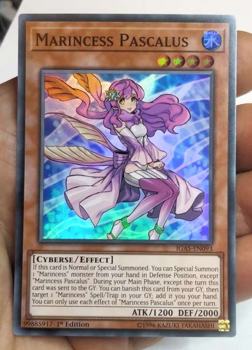 Trading Cards - YUGIOH - Marincess Pascalus - IGAS-EN093 - Super Rare ...