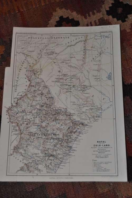 Maps - MAP OF TRANSVAAL REPUBLIC,DATED 1867 BY VON DR R. GRUNDEMANN was ...