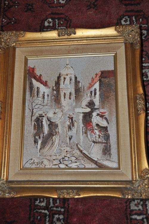 Paintings - FAMOUS BORIS CHEZAR OIL ON BOARD IN GREAT FRAME was sold ...