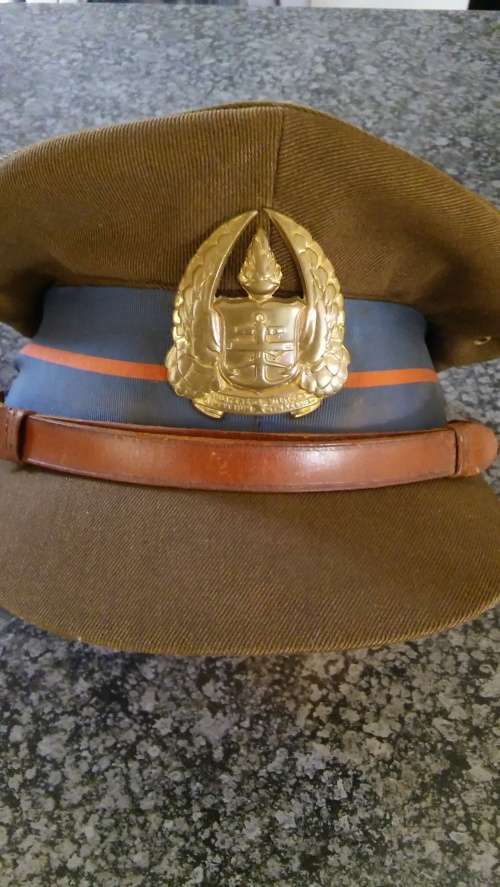 Headgear - OLD VINTAGE SOUTH AFRICAN ARMY GYMNASIUM OFFICERS HAT was ...