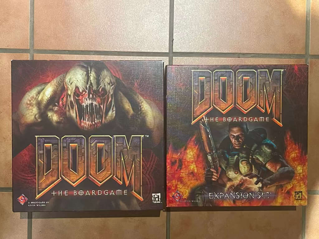 Board Games - Doom: The Boardgame (2004) + Doom Expansion Set VERY RARE ...