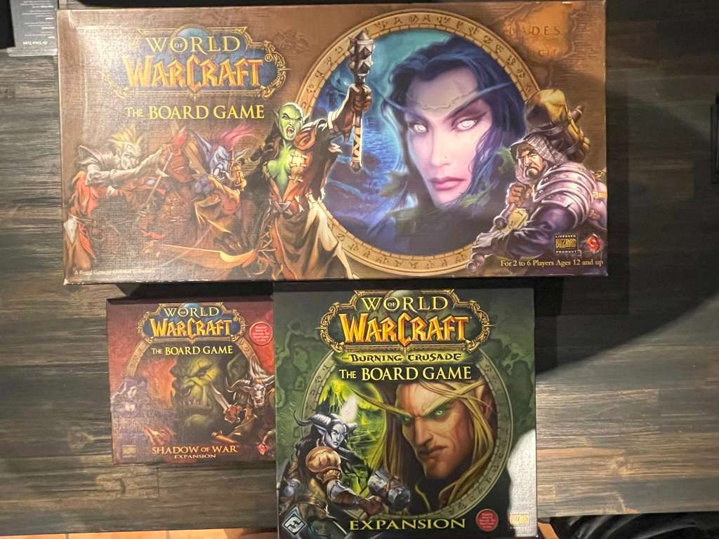 Board Games - World of Warcraft The Board game + Burning Crusade + Shadows Of War ULTRA RARE ...