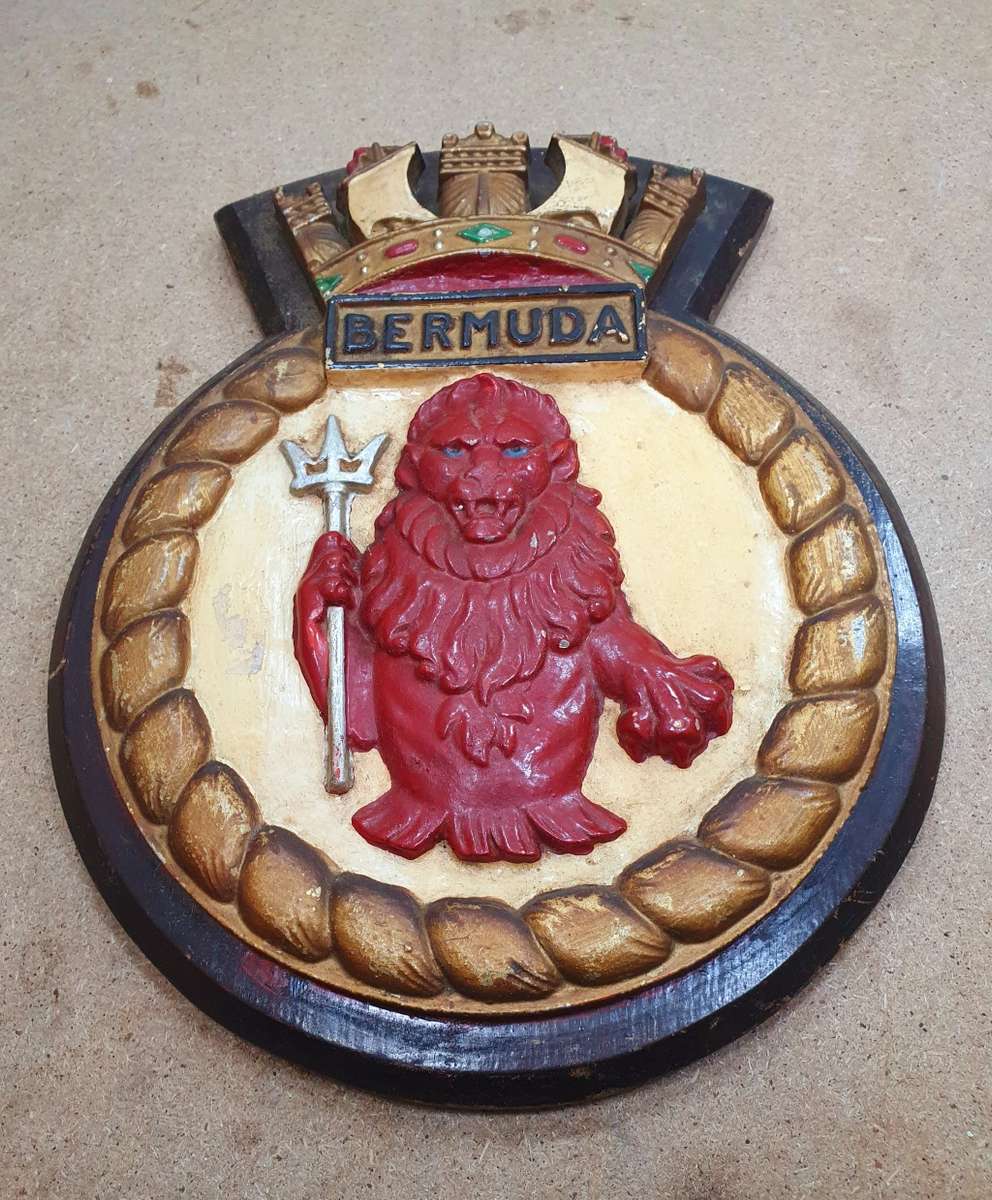 Metal - RARE 1941 ROYAL NAVY LIGHT CRUISER HMS BERMUDA SHIPS CAST METAL ...