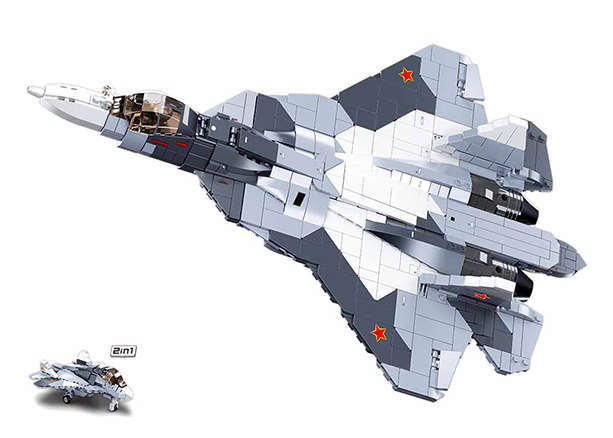 Other LEGO & Building Toys - Sluban Sukhoi Su-57 Stealth Fighter Jet ...