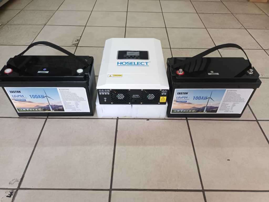 Inverters - Combo 3KW 24V Hybrid inverter with x2 12.8V 100AH Easton ...
