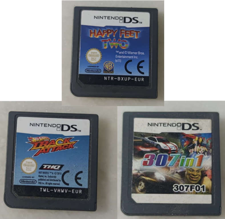 Games - NINTENDO DS - HOT WHEELS TRACK ATTACK & HAPPY FEET & 307F01 ...