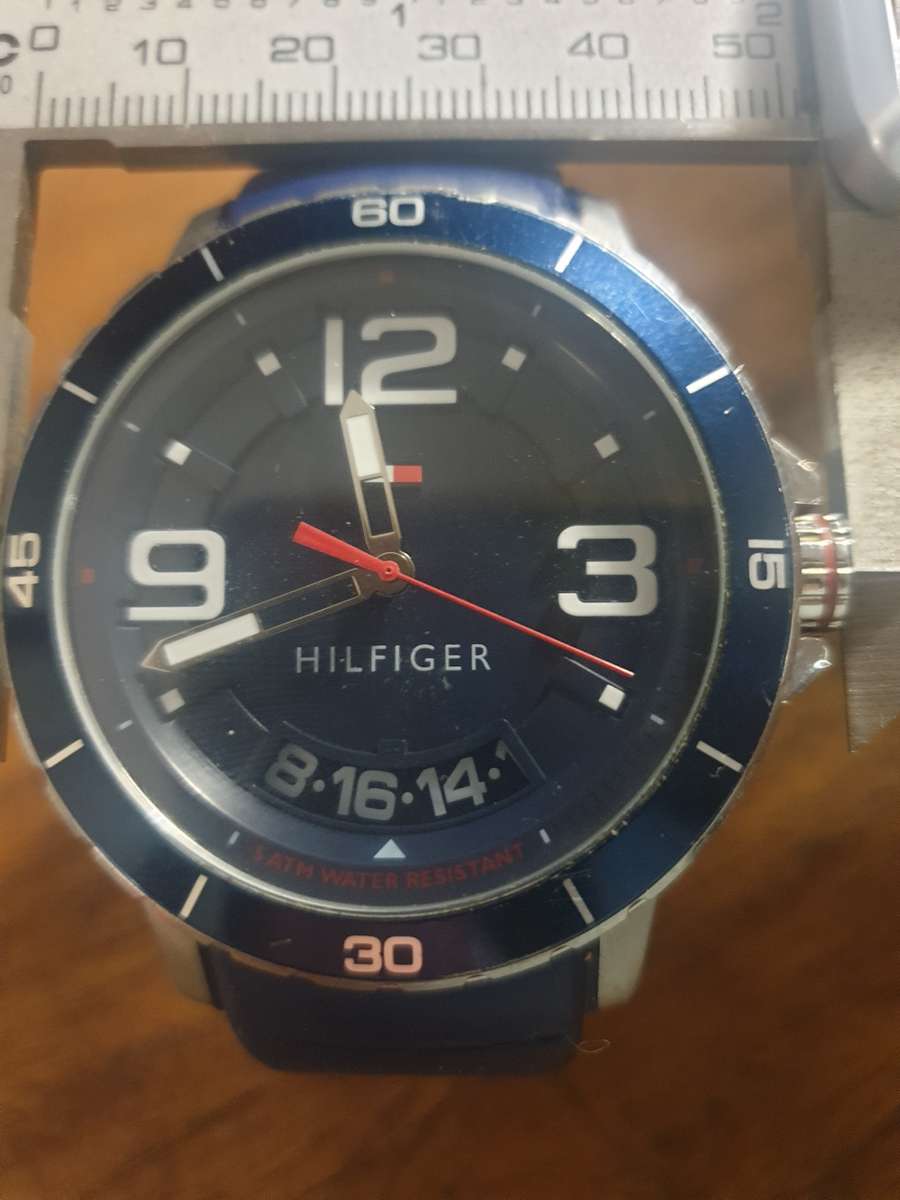 Men's Watches - Genuine Tommy Hilfiger gents bulky sports bezel watch ...