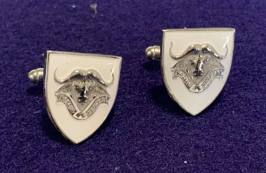 South African Army - 32 Battalion White Colour Cufflinks - Pair - As ...