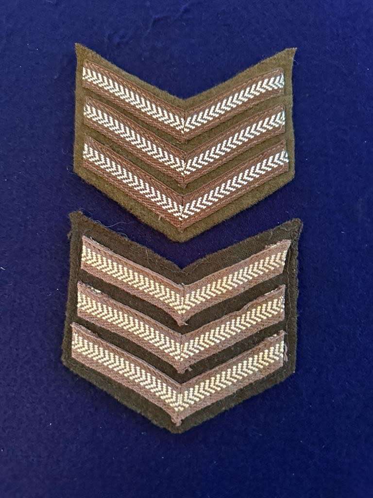 South African Army - SADF Sergeant Rank Pair - Material for sale in ...