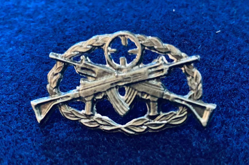 South African Army - SWATF Sniper Oxidised Silver Proficiency Breast ...