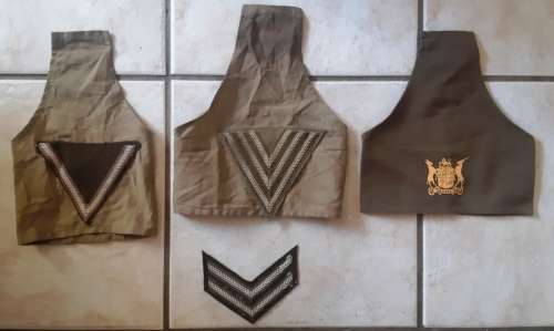 Uniforms - 8 Old SADF rank brassards of different ranks in SADF-buy per ...