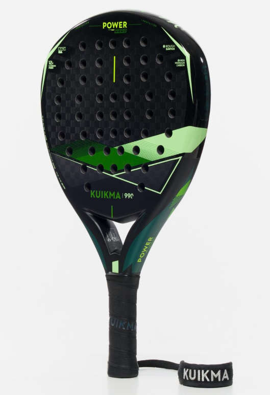 Rackets - Decathlon Kuikma Padel Racket PR 990 Power Hard Green for ...