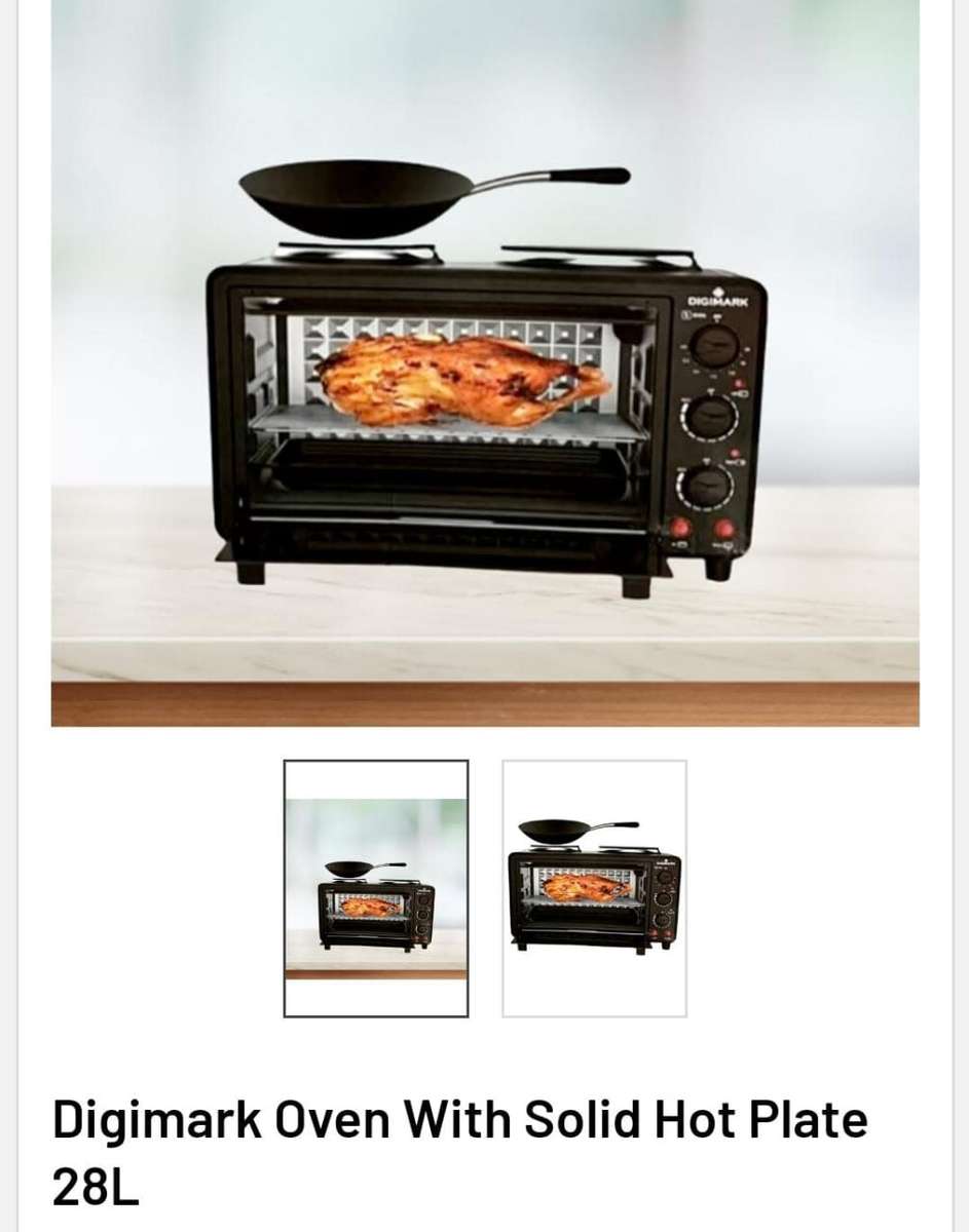 Freestanding - Digimark 28 Litre Electric Oven with 2 Solid Hot Plates ...
