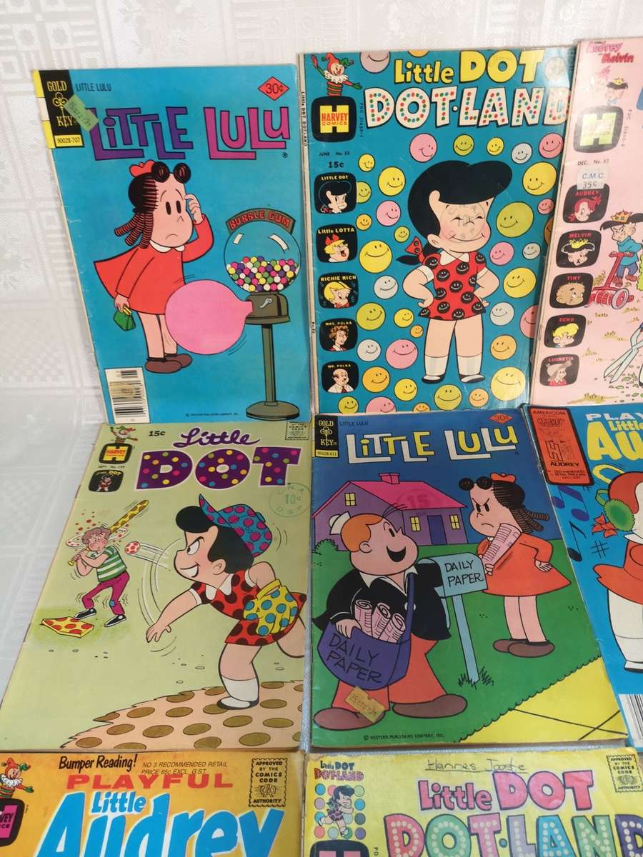Comic Books - HUGE COLLECTION OF VINTAGE LITTLE LULU, DOT, AUDREY AND LOTTA COMIC BOOKS for sale ...