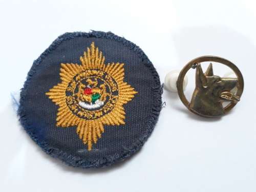 Other Badges & Insignia - SAP Dog Unit Badge + SAP Cloth Badge Old Coat ...