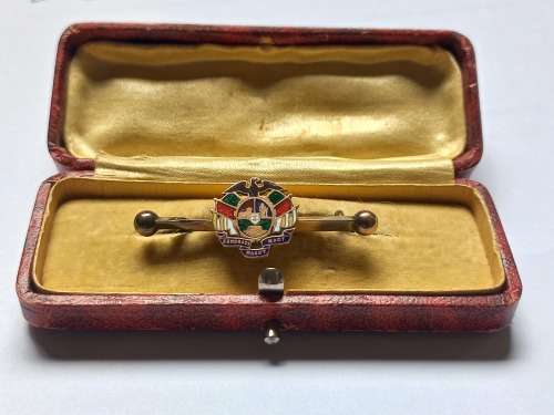 Other Africana - Boer War: RARE --- ZAR Brooch in original box ...