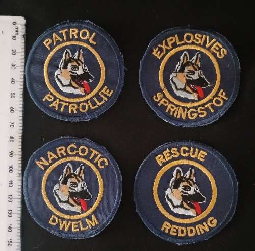 Emergency Services - SAPS Dog Unit Badges BLUE ( One Bid For The Lot ...