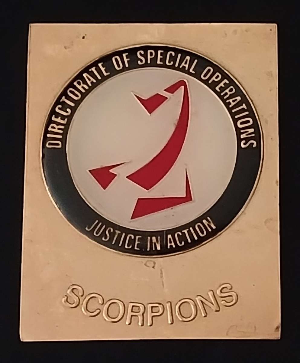 Emergency Services - SCORPIONS PLAQUE BADGE SA. DIRECTORATE OF SPECIAL ...