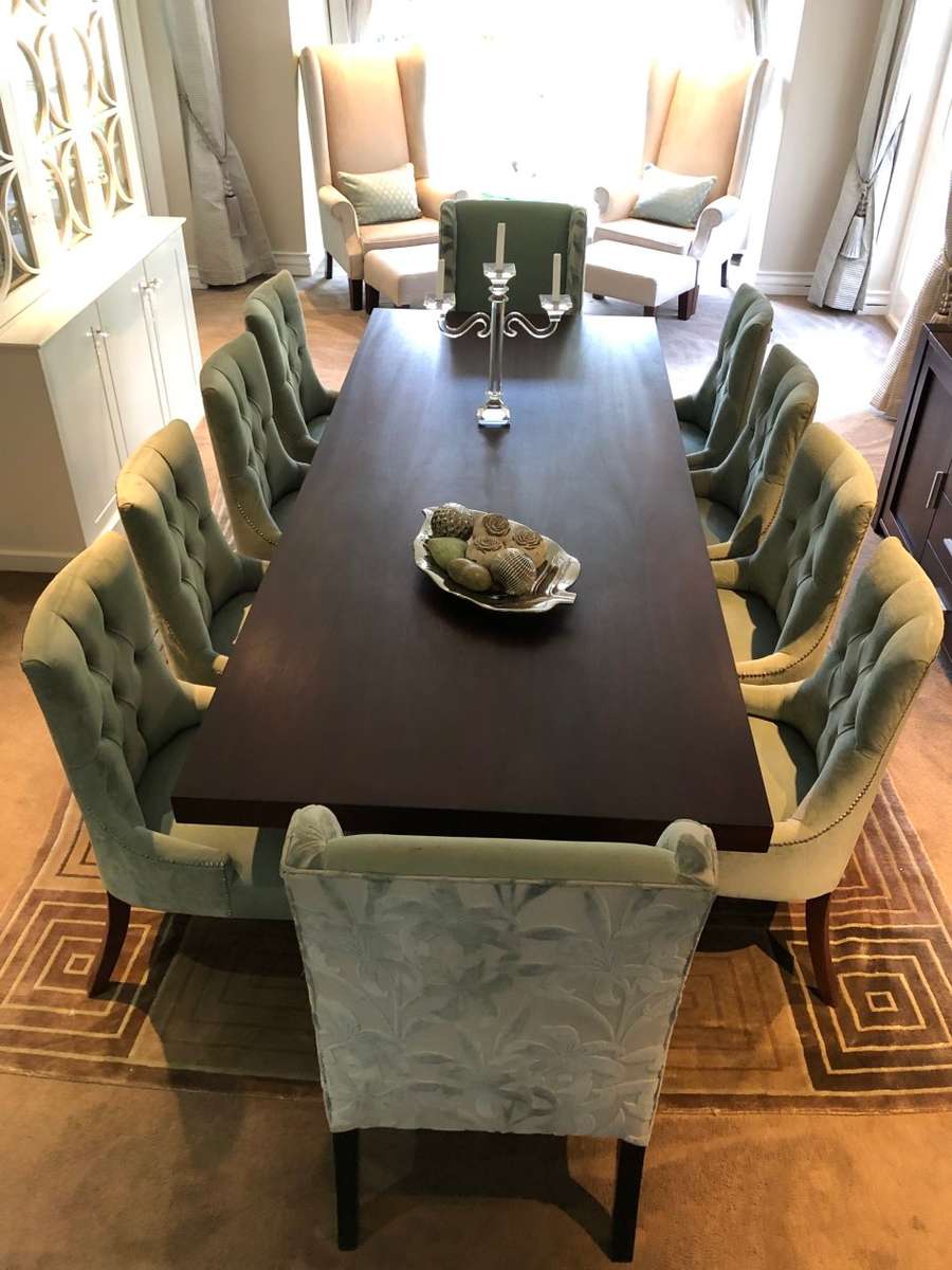 Dining Room Suites - 10 Seater dining room table and chairs - (custom ...
