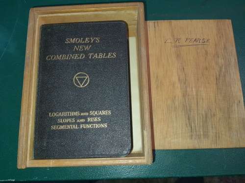 Mathematics Smoley`s New Combined Tables Logarithms And Squares Slopes And Rises Segmental