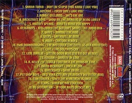 Pop - Various Now That`s What I Call Music Volume 27 - CD for sale in ...