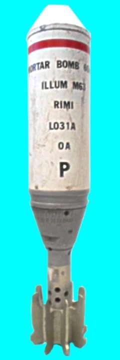 Other War Memorabilia - S.A.D.F. Illuminating 60mm. Mortar Bomb Shell ...