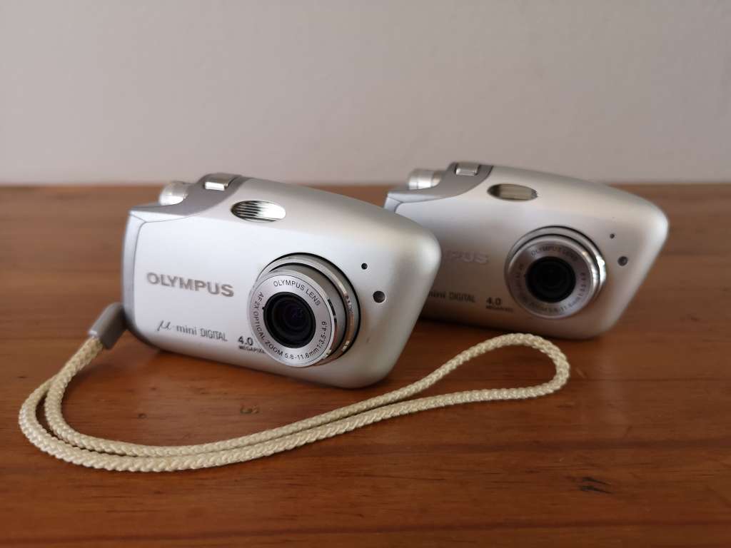 Compact Point & Shoot - Two Olympus mju-mini digital compact cameras ...