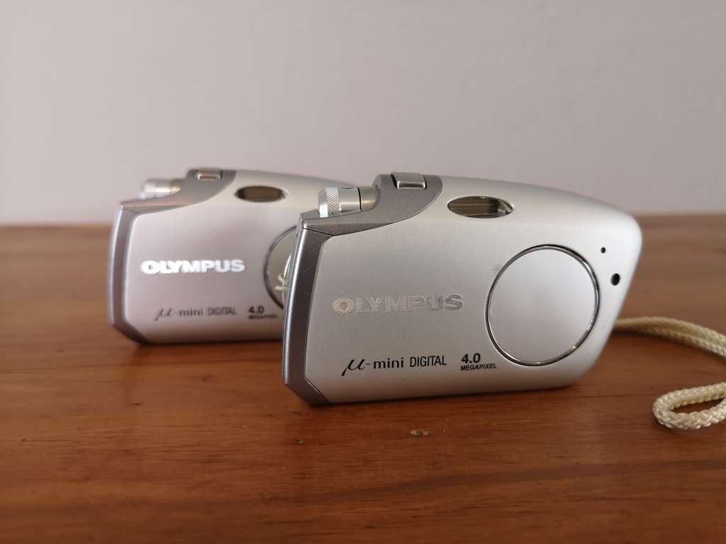 Compact Point & Shoot - Two Olympus mju-mini digital compact cameras ...