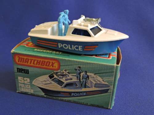 Models - Matchbox NEW 52 POLICE LAUNCH Boat Mint in Box Like Hot Wheels ...