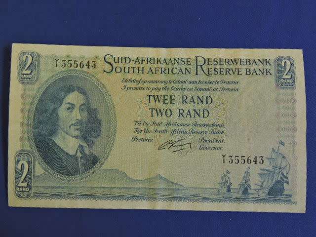G Rissik - South African Reserve Bank R2 Two Rand Bank note G RISSIK ...