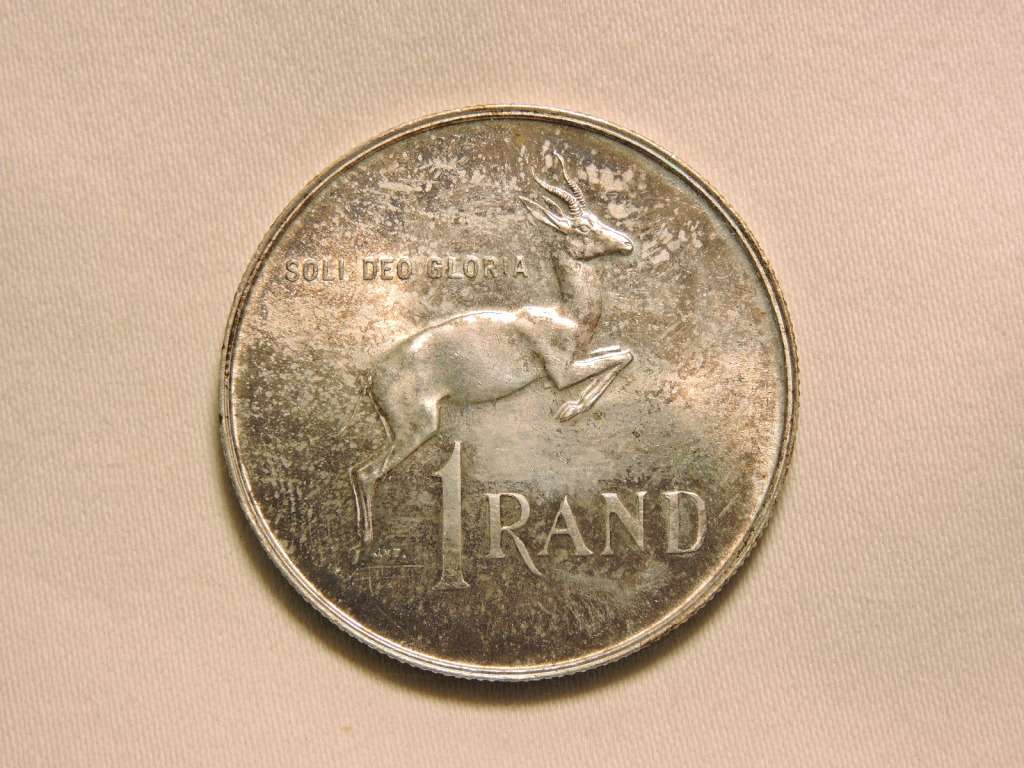 One Rand - 1967 Silver Rand R1 Verwoerd x3 coins SUID Afrika, South ...