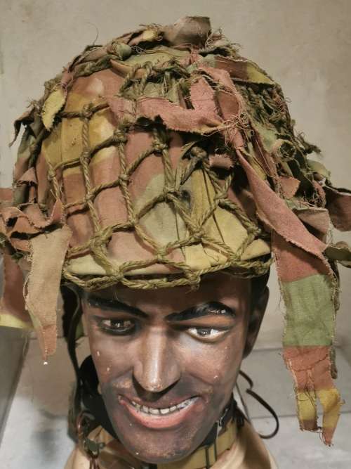 Headgear - RHODESIAN SAS USED OTAN HELMET WITH ITALIAN CAMO COVER was ...