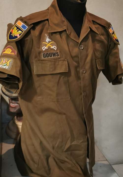 Uniforms - SADF TRANSVAAL STAATS ARTILLERY ADVANCED PTI NUTRIA SHIRT ...