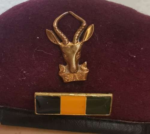 Headgear - SADF EARLY 1 RECCE BERET WITH BALKIE was listed for R1,600. ...