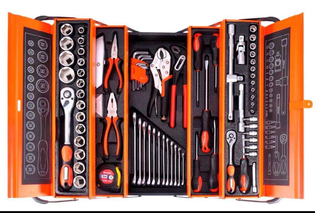 Tool Boxes & Sets - AIYI - 95 Piece Mechanic Tool Box / Tool Assortment ...