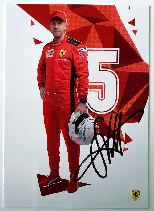Unusual Items - ***SEBASTIAN VETTEL*** - FOR FERRARI - RARE CARD - 100% ...