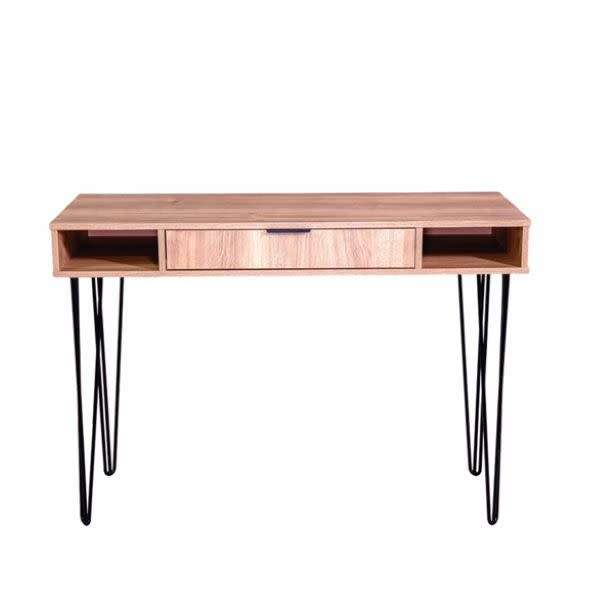 Desks - Lima One Drawer Workstation Desk Karlstad Oak for sale in ...