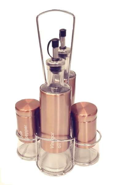 Condiment Storage - Copper Condiment Set | 4 Piece was sold for R180.00 ...