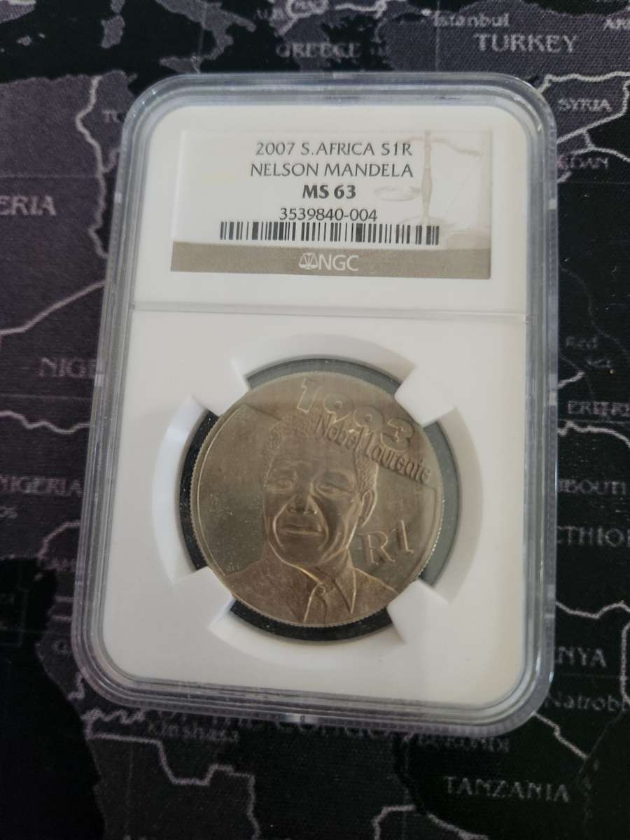 Other ZAR Coins - 2007 Silver MS63R1 - Mandela De Klerk Combo (2Coins ...