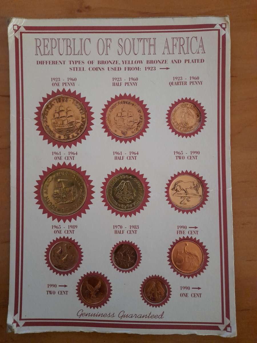 Collections & Lots - SOUTH AFRICAN HISTORY - DIFFERENT TYPE OF SA COINS ...
