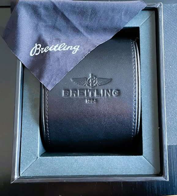 Men's Watches - BREITLING WATCH BOX AND LEATHER POUCH for sale in ...
